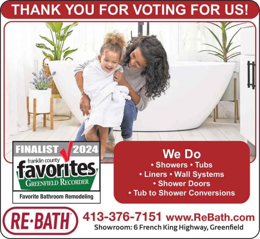 We Do Showers, Re-Bath, Greenfield, MA