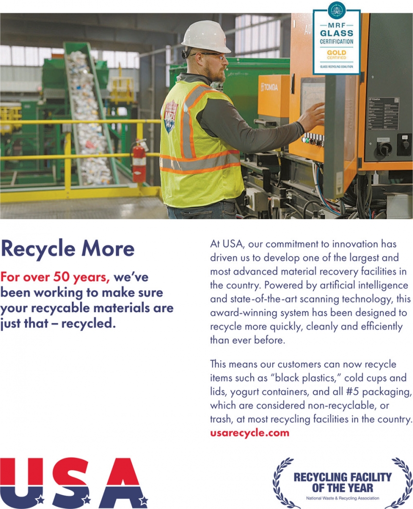 Recycle More, USA Waste & Recycling